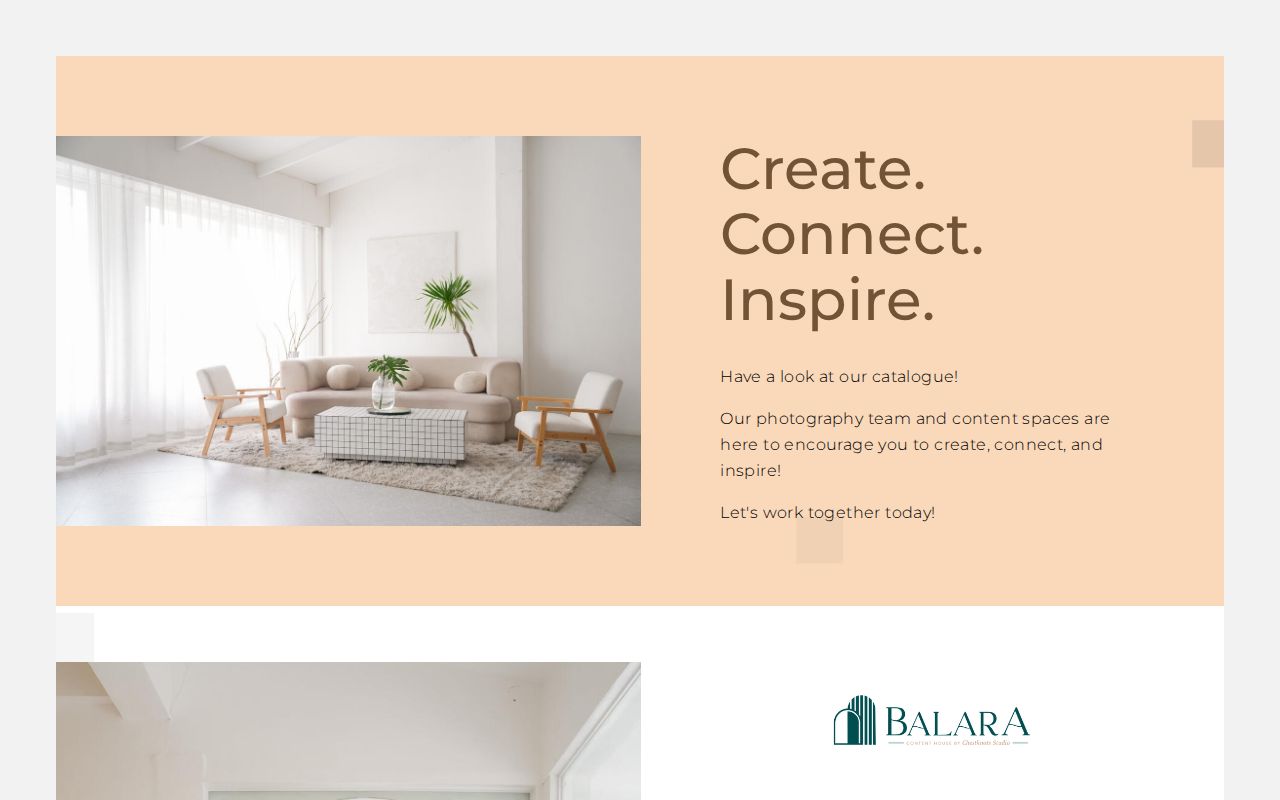 Create. Connect. Inspire. Catalogue